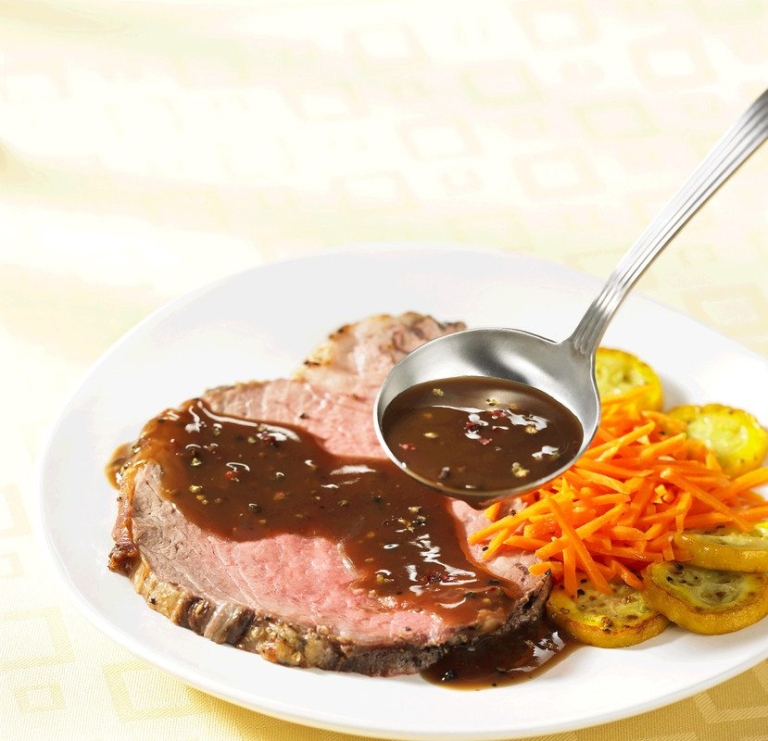 Roast Beef with Peppercorn Wine Sauce - Canadian Beef | Canada Beef